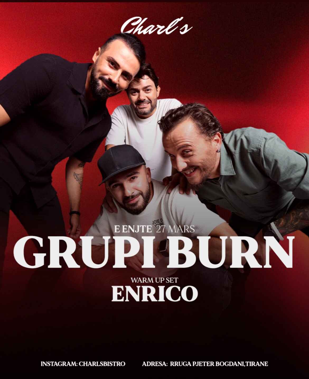 Grupi “Burn” te “Charls Bistro” Tiranë - Almanart