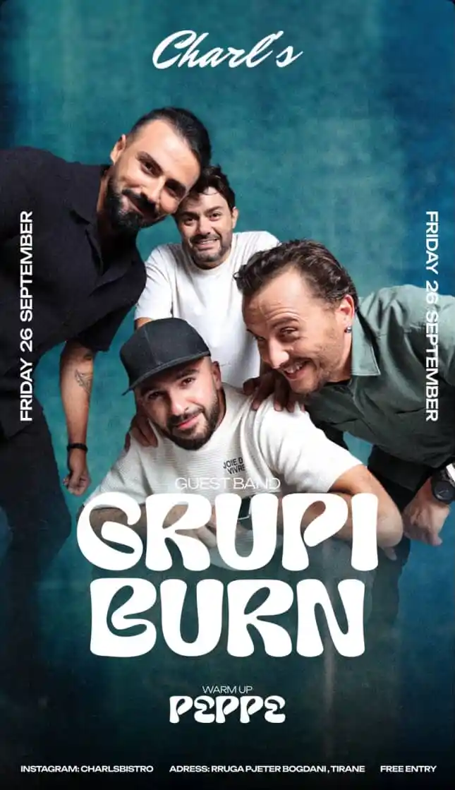 Grupi "Burn" te "Charls Bistro" Tiranë - Almanart