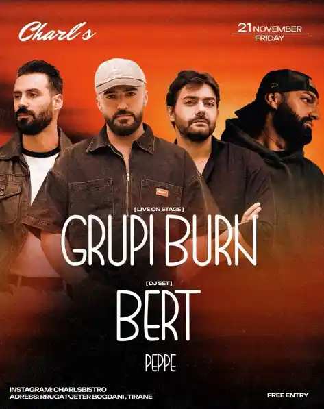 Live music nga BURN te Charl's Bistro - Almanart